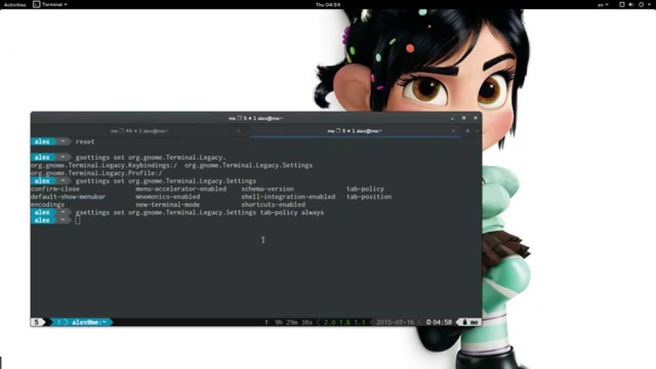 Gnome Terminal New Tabs Gnome 318 Youtube