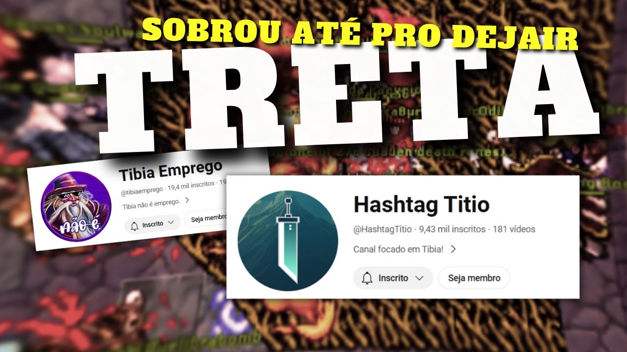 POLÊMICA!💣Tibia Emprego e Titio trocam farpas e sobra até pra Dejair e guild Pune... #TibiaDino ...