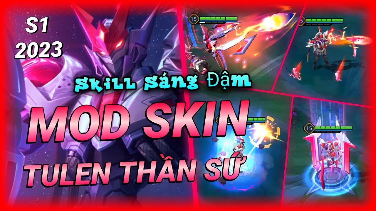 MOD SKIN TULEN THẦN SỨ ROBOT STL-79 SKILL SÁNG ĐẬM AOV | MOD SKIN LIÊN ...