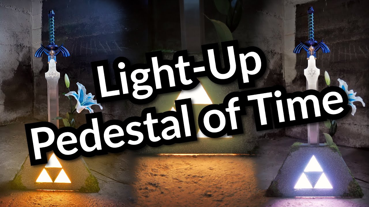 Legend of Zelda - Master Sword and Light-up Pedestal of Time - YouTube