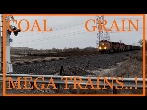 Mega trains, Coal trains, and more trains..!12-23-23 Yakima Valley Sub - YouTube