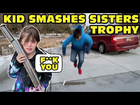 🤬Kid Temper Tantrum🤬 Smashes Sister's Dance Trophy! ( mrbeast wasn't here )