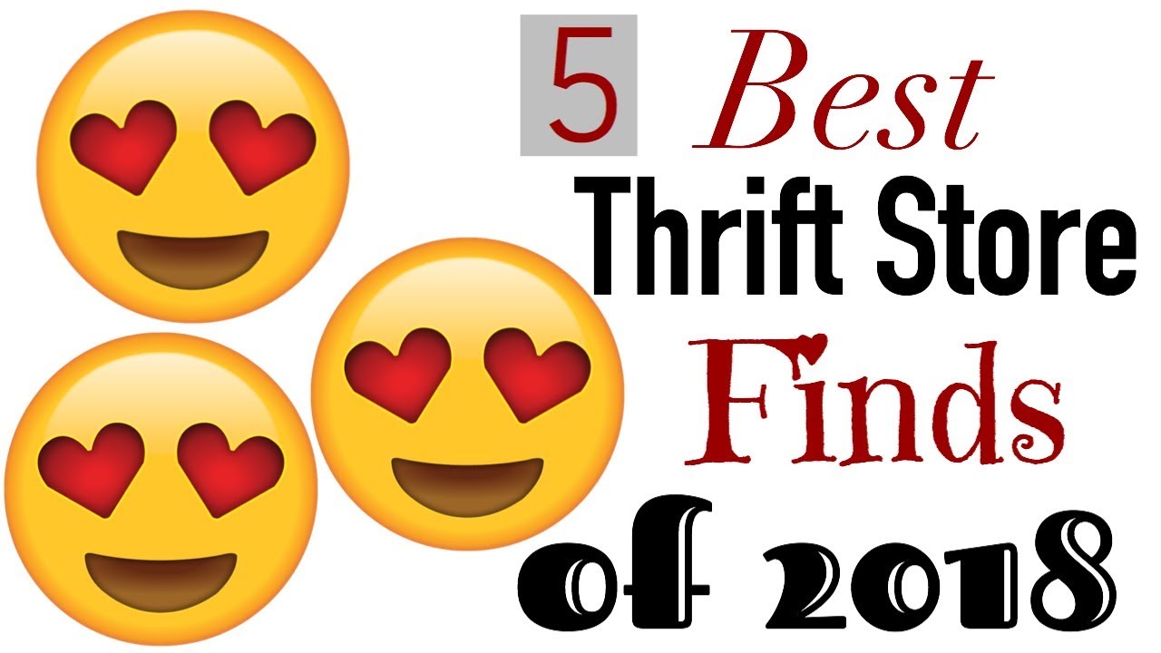 5 Best Thrift Store Finds Of 2018 Tag | Created By Caron1310 - YouTube