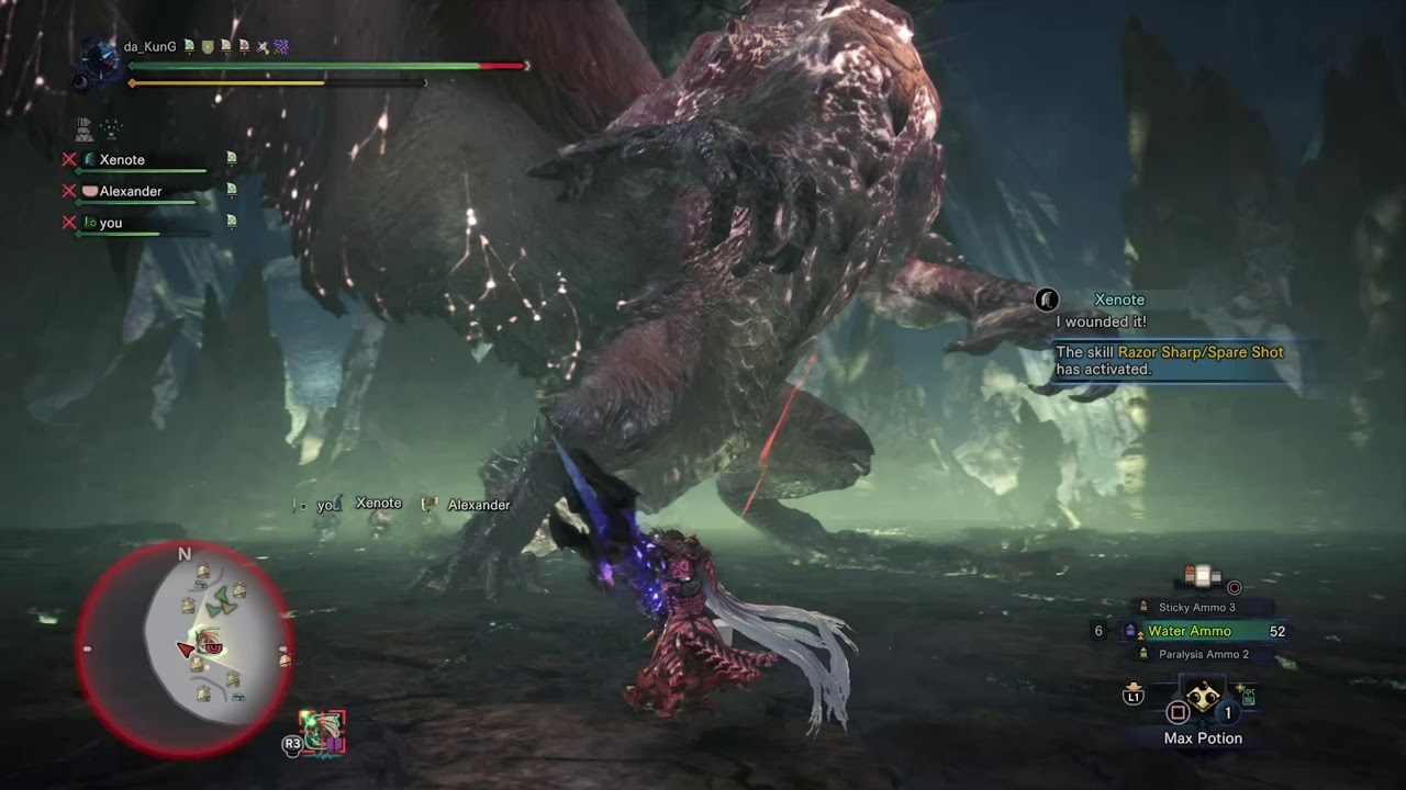 MHW IB: Safi'Jiiva Siege Multiplayer (LBG Gameplay...again) - YouTube