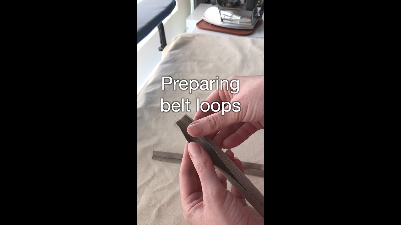How to sew belt loops - YouTube