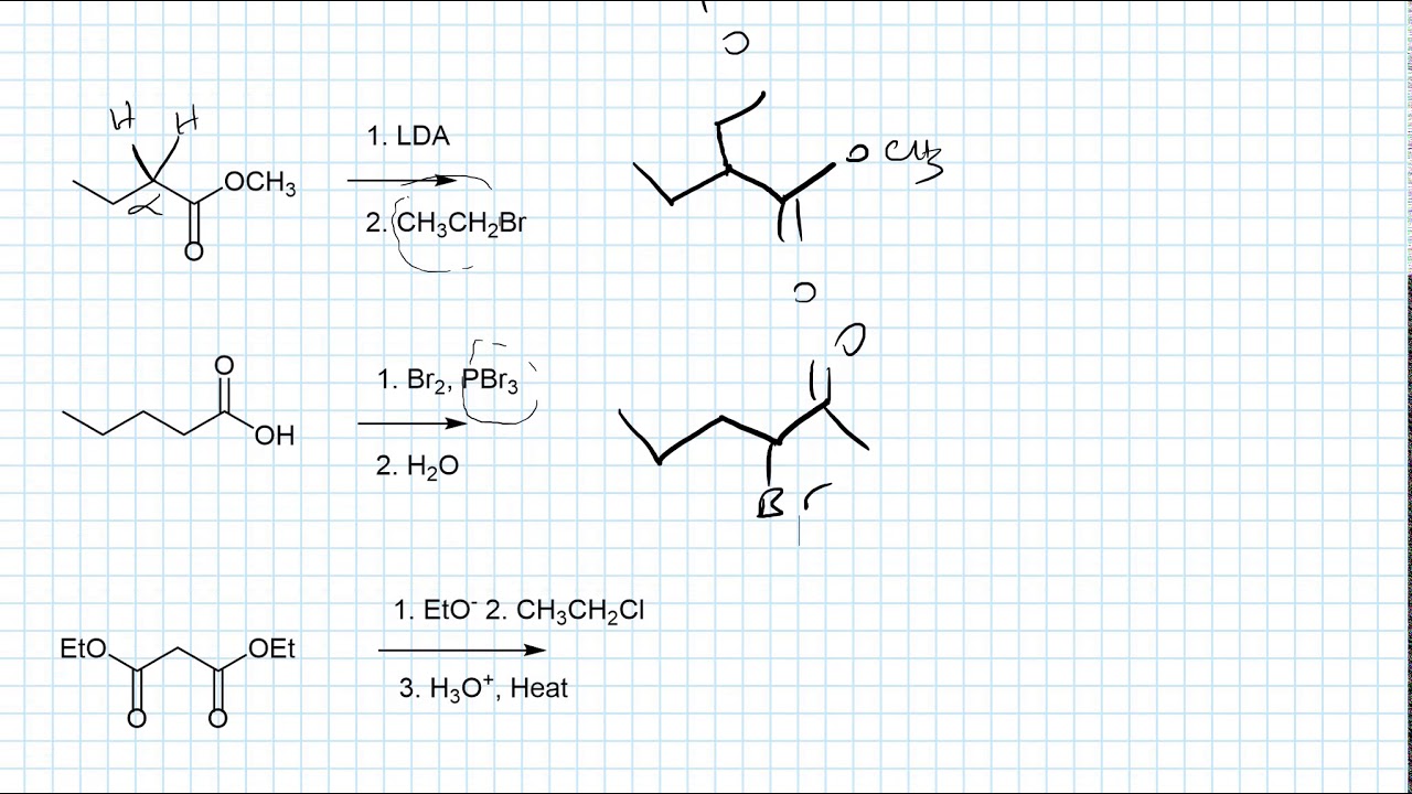 Carbonyl alpha Substitution Reactions - YouTube