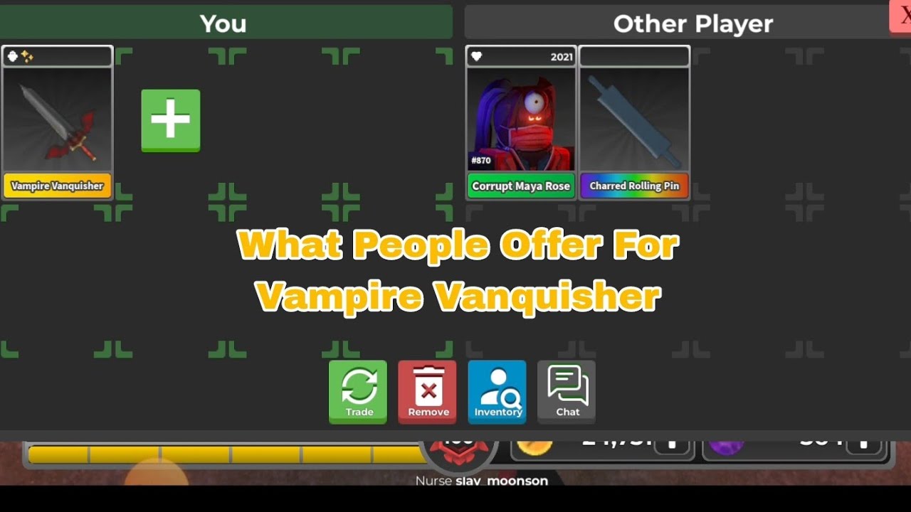 What People Offer For Vampire Vanquisher || 🔪Survive The Killer - YouTube