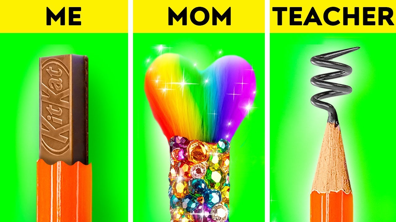 Good vs. Bad School Hacks! * Who is the Winner?* Art Challenge by 123 ...