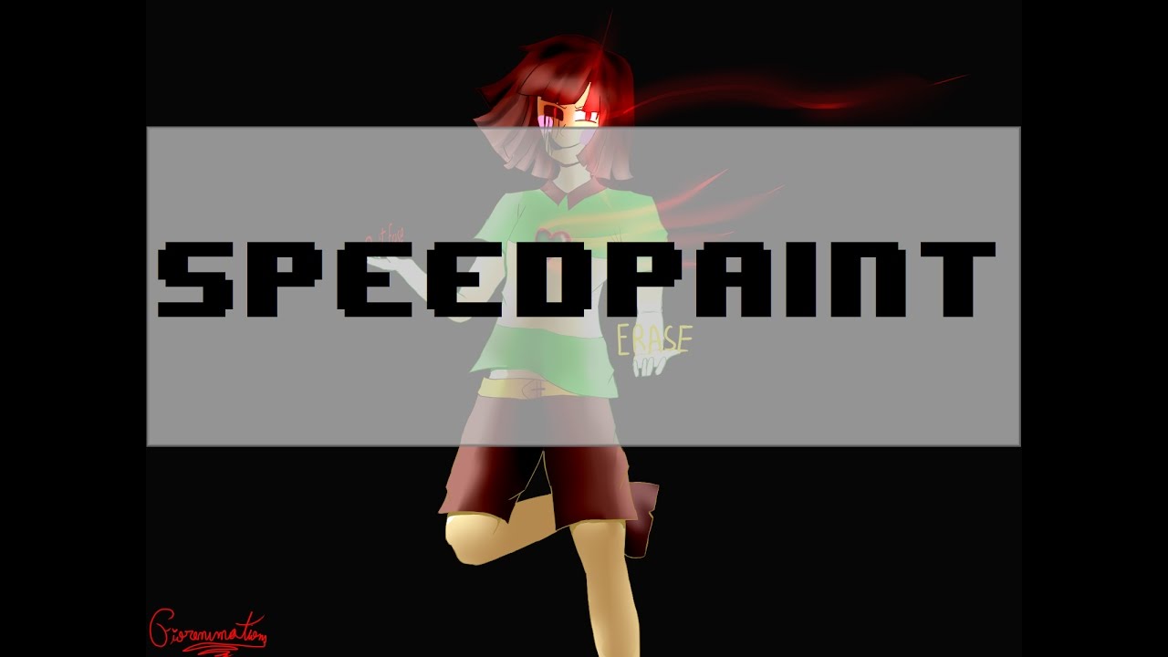 SpeedPaint Undertale | Erase? - YouTube