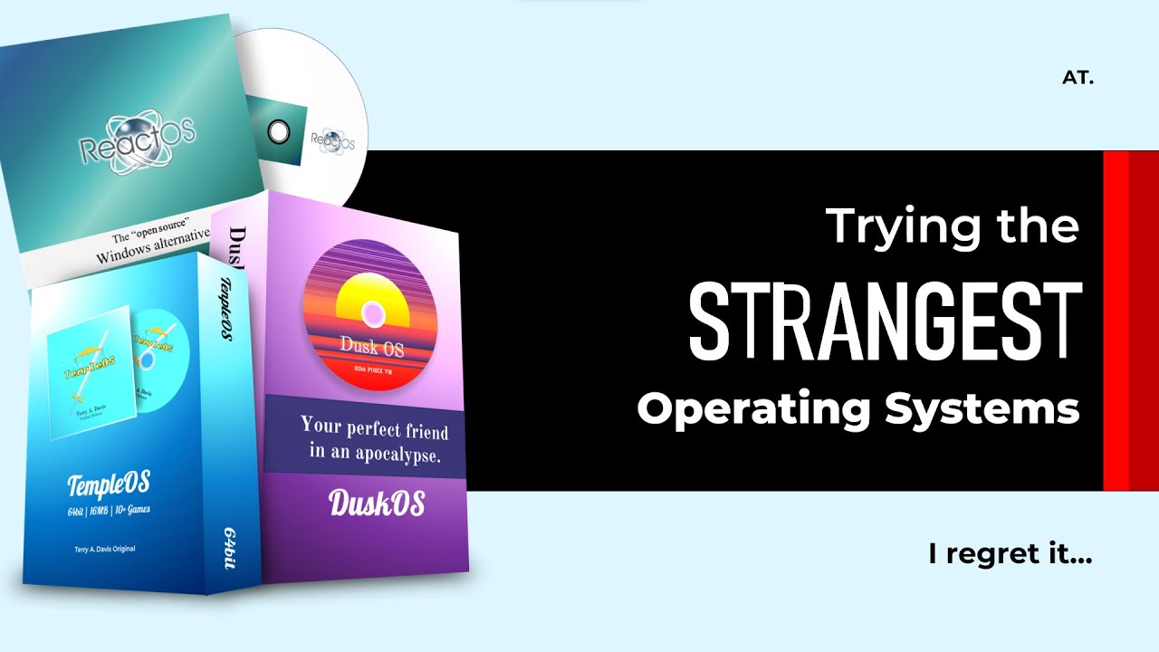 I tried some of the WEIRDEST Operating System! - YouTube