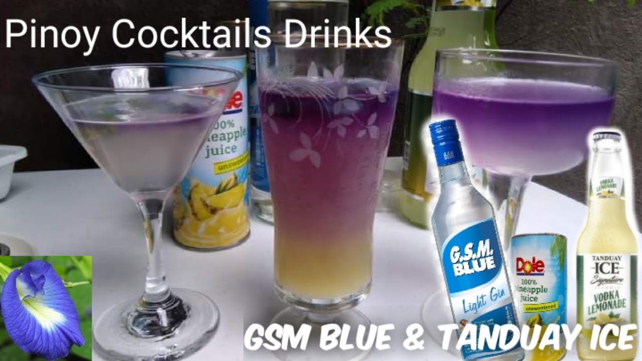 Pinoy Cocktails - GSM Blue and Tanduay Ice - YouTube