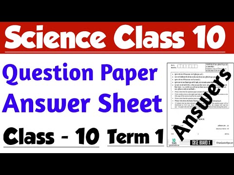 Science Question Paper Answere key Term 1 | Cbse Board Exam 2021-22 ...