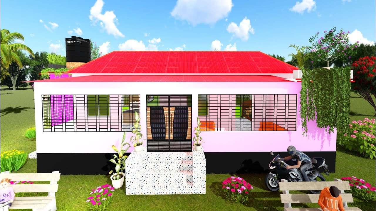 ৩ বেডরুমের টিনশেড বাড়ির ডিজাইন | 3 Bedroom Tin Shed House Design । Tin ...