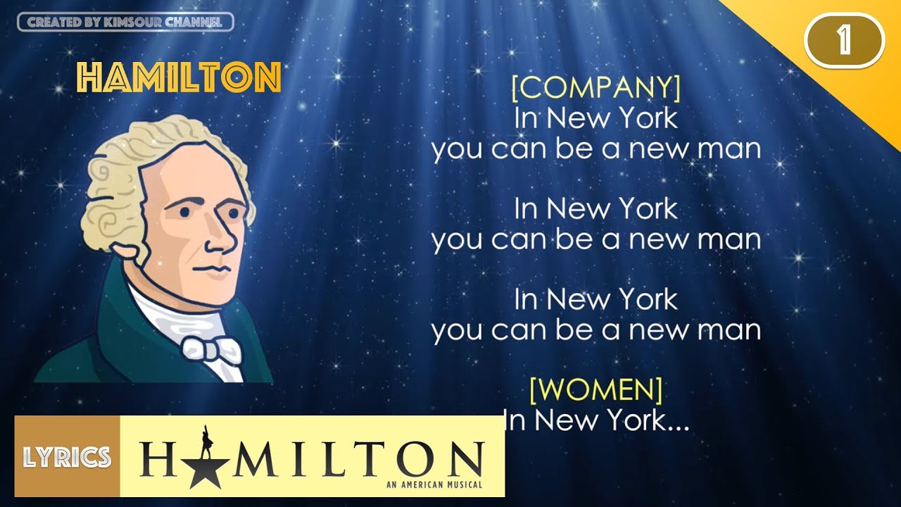 Hamilton Story - Alexander Hamilton (VIDEO LYRICS) - YouTube