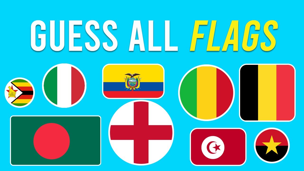 Guess 100 The Flags In The World | ULTIMATE FLAG QUIZ - YouTube
