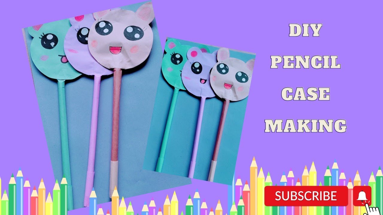 HOW TO MAKE PENCIL CASE 😊/ORIGAMI PAPER CRAFT IDEAS/ORIGAMI 😊🤩💞#howto ...