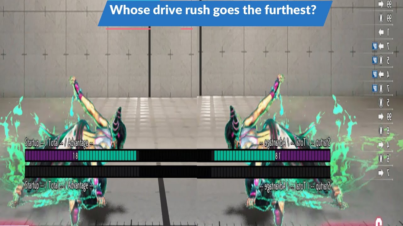 Street Fighter 6 - Who has the furthest Drive Rush? - YouTube