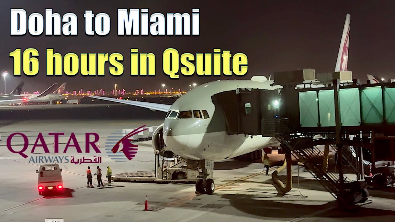 4K | Fantastic Qatar Airways' 16-Hour Flight in B777-200LR from DOHA to ...