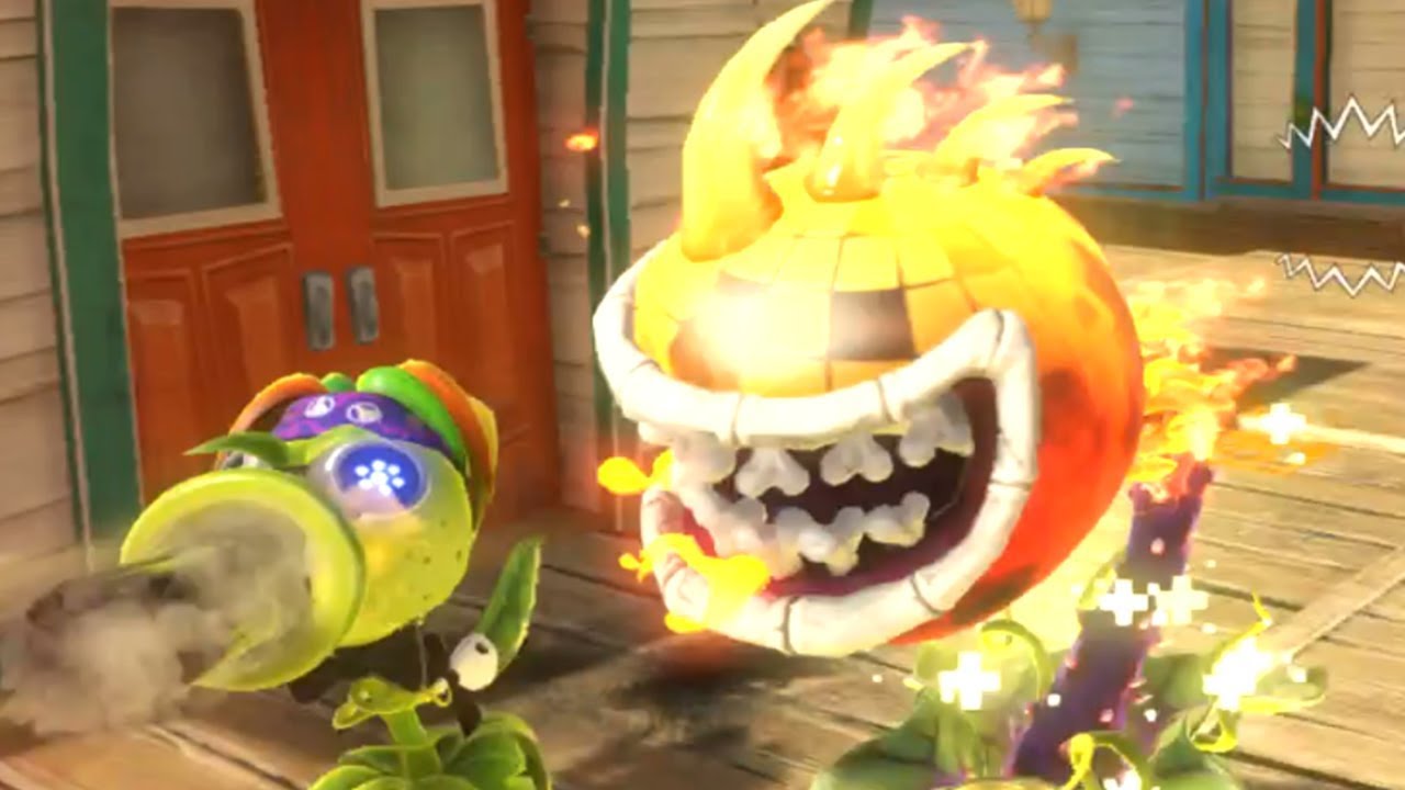 Plants vs Zombies Driftwood Shores - Fire Chompers vs Zombies - YouTube