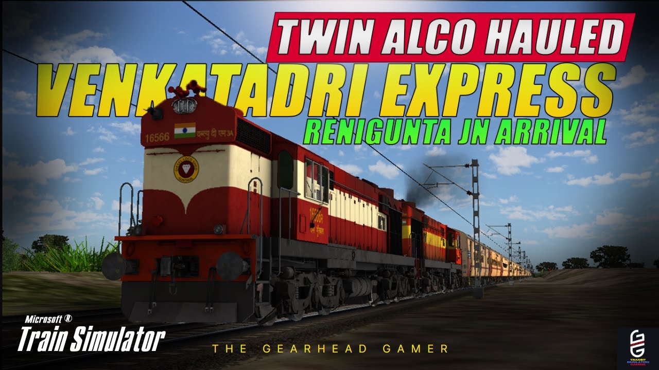 TWIN ALCO HAULED VENKATADRI EXPRESS ARRIVING AT RENIGUNTA JN | MSTS ...