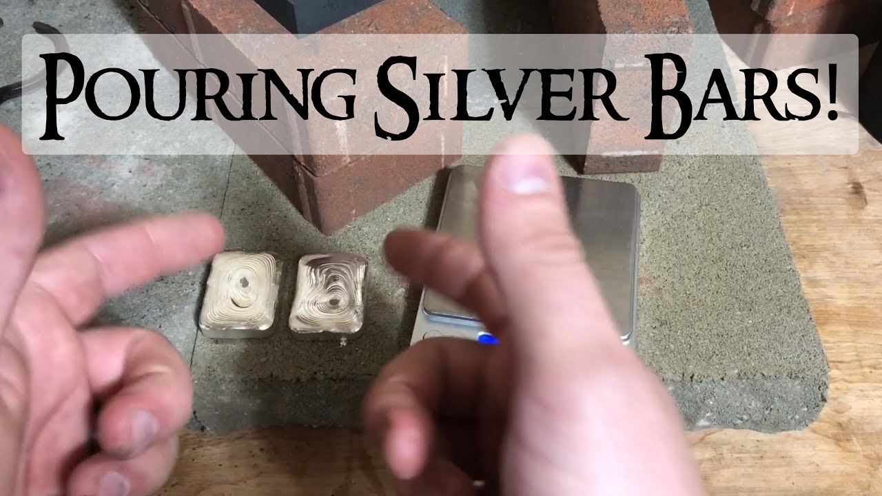 Melting Silver and Pouring Silver Bars - YouTube