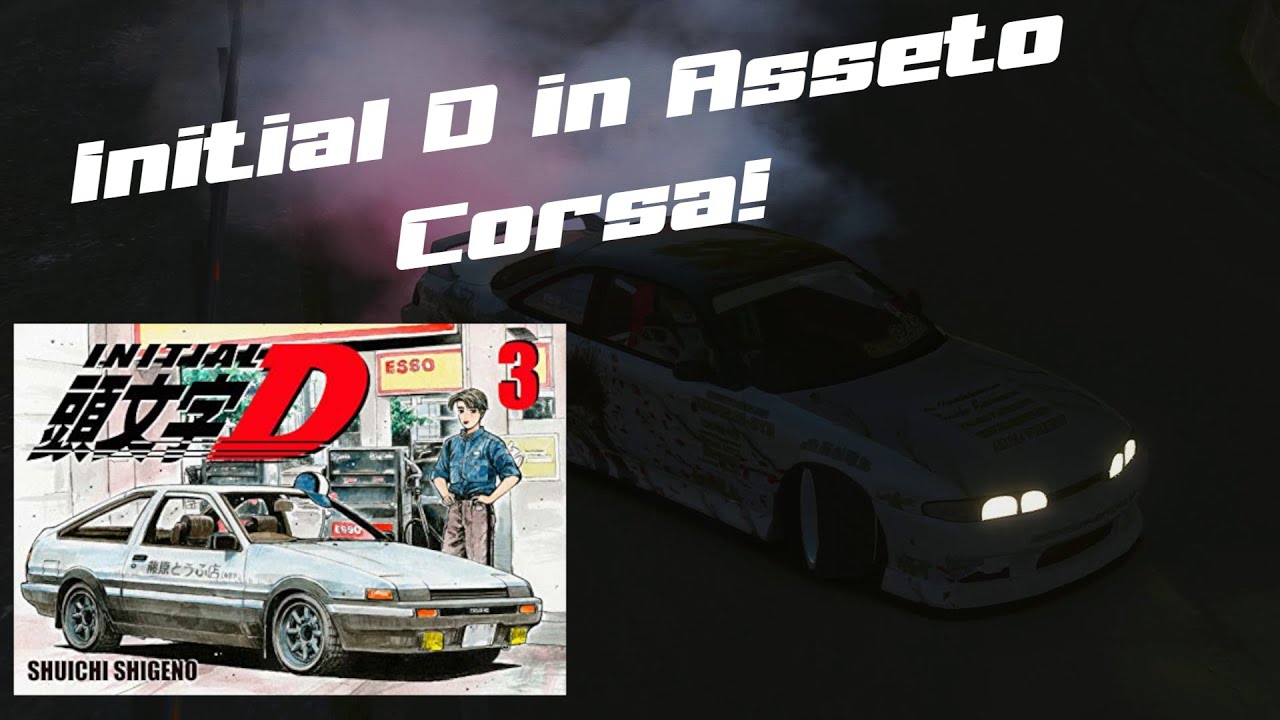 DRIFTING ON THE INITIAL D TRACK IN ASSETTO CORSA! - YouTube