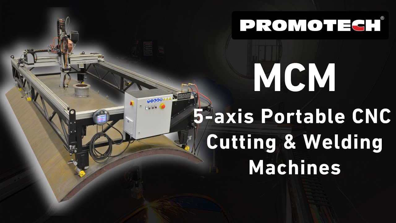 Promotech - MCM-1000 portable CNC shape cutting machine - YouTube