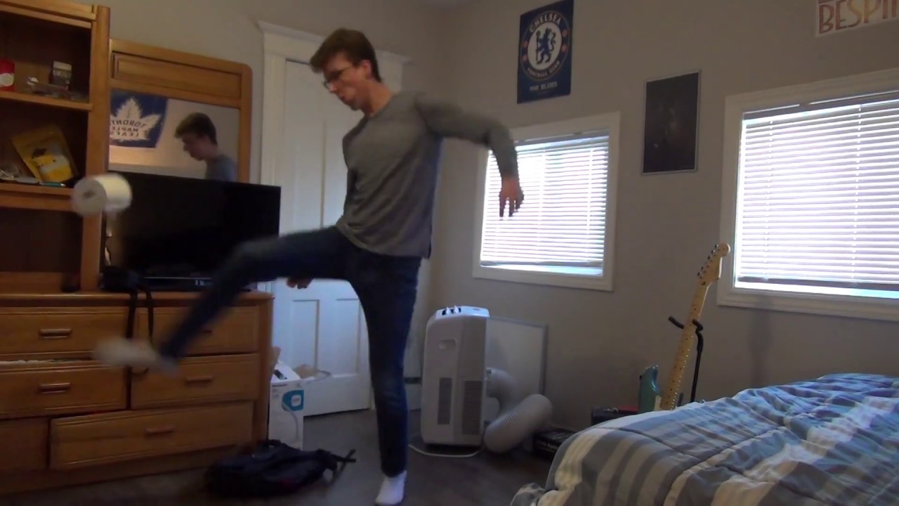 Toilet Paper Challenge Fail (I suck at keep-ups) - YouTube