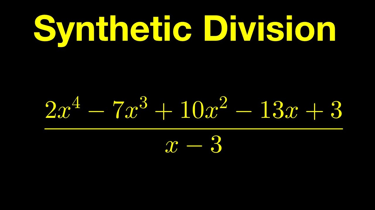 Synthetic Division YouTube synthetic-division-youtube
