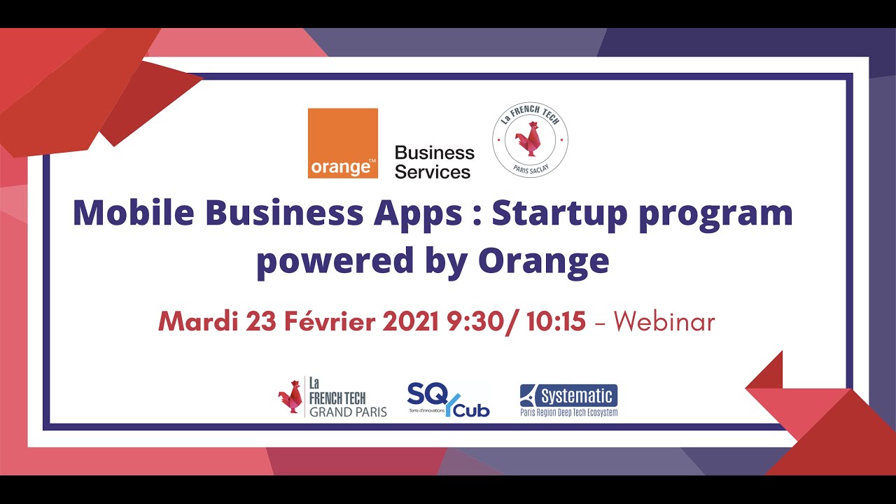 Mobile Business Apps : Start-up program powered by Orange - YouTube