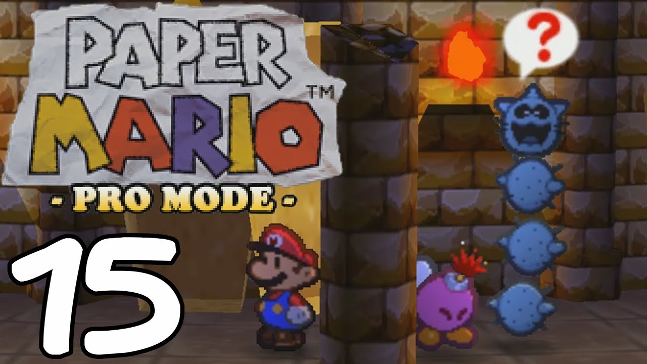 Paper Mario Pro Mode BLIND [15] "Cheating Cactus" - YouTube