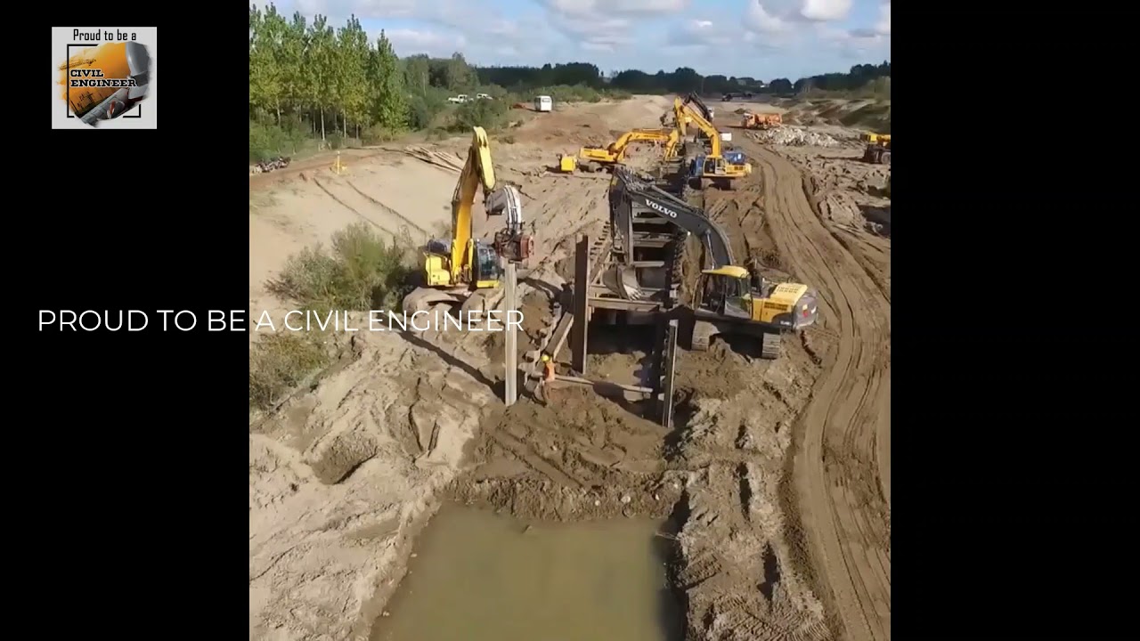 Excavator Mounted Vibro Hammer for Installation of Sheet Piles and ...