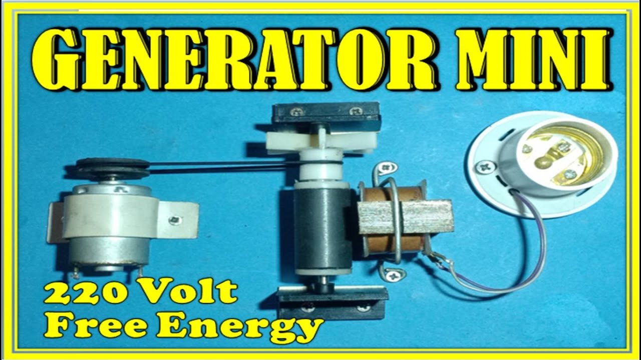 Cara Membuat Generator Mini || How To Make Free Energy Genertor At Home ...