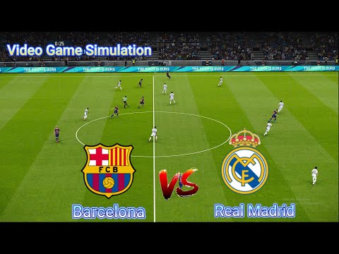 🔴Live : Barcelona vs Real Madrid | Super Cup - Final | El Clasico Final | Video Game Simulation