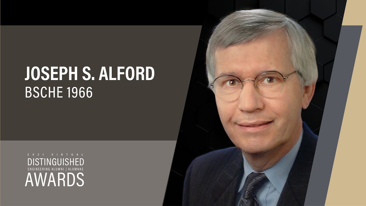 2021 DEA: Joseph “Joe” Alford (BSChE ’66) - YouTube