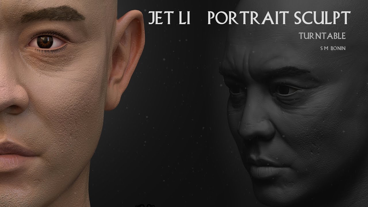 Jet Li 3D Portrait Turntable - YouTube
