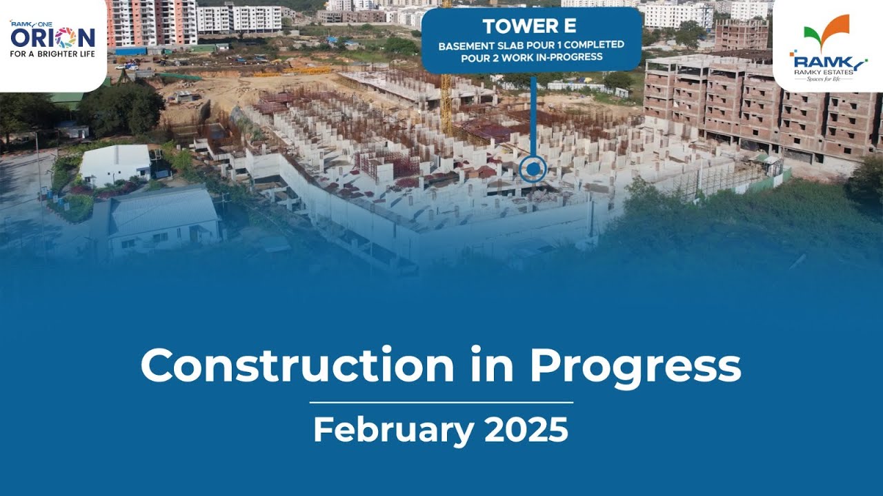 Ramky One Orion Feb 2025 construction progress - YouTube