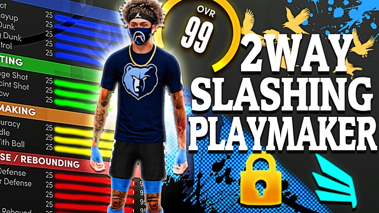 WORLDS GREATEST 2 WAY SLASHING PLAYMAKER BUILD ON NBA 2K21 NEXT GEN ...