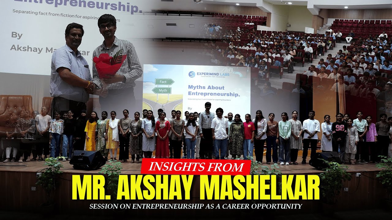 Insights from Mr. Akshay Mashelkar | Entrepreneurship as a Career ...