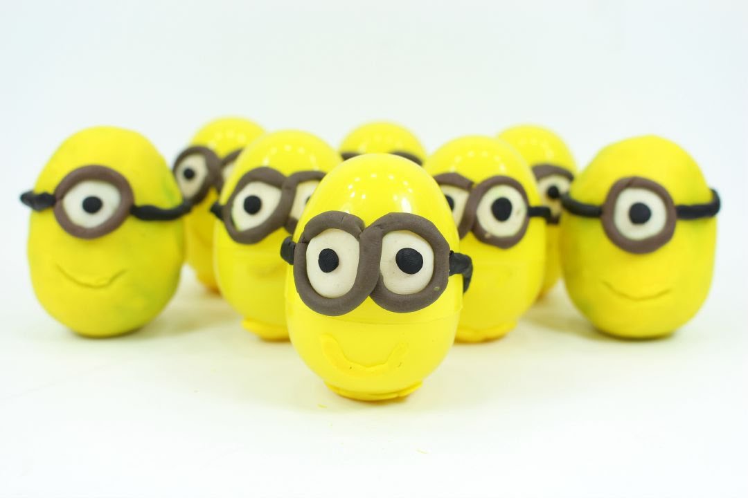 Play Doh Minions Surprise Eggs with Despicable Me Minions inside - YouTube