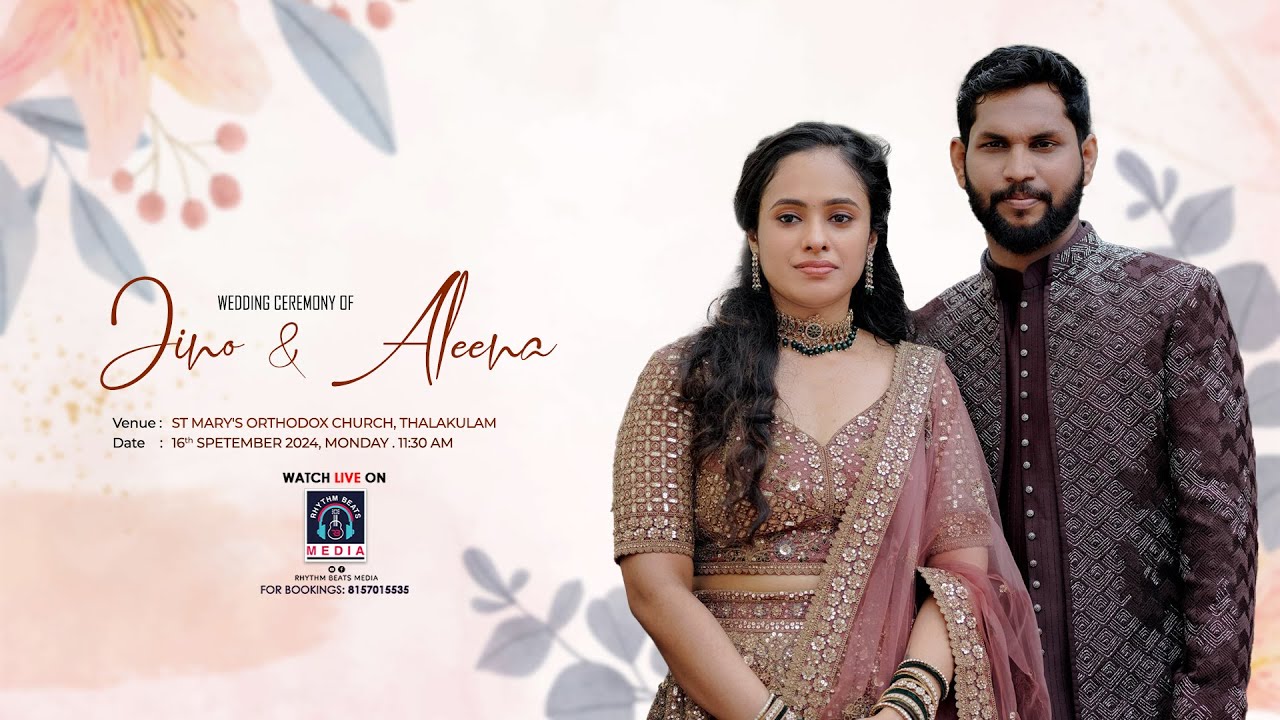 Wedding Ceremony | Jino Jacob & Aleena Philip | St Mary's Orthodox ...