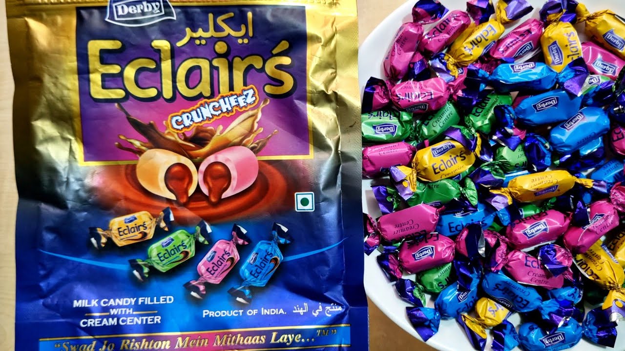 Derby Eclairs Cruncheez Milk Candy🍬 | Ingredients, Taste, Price, Ad ...
