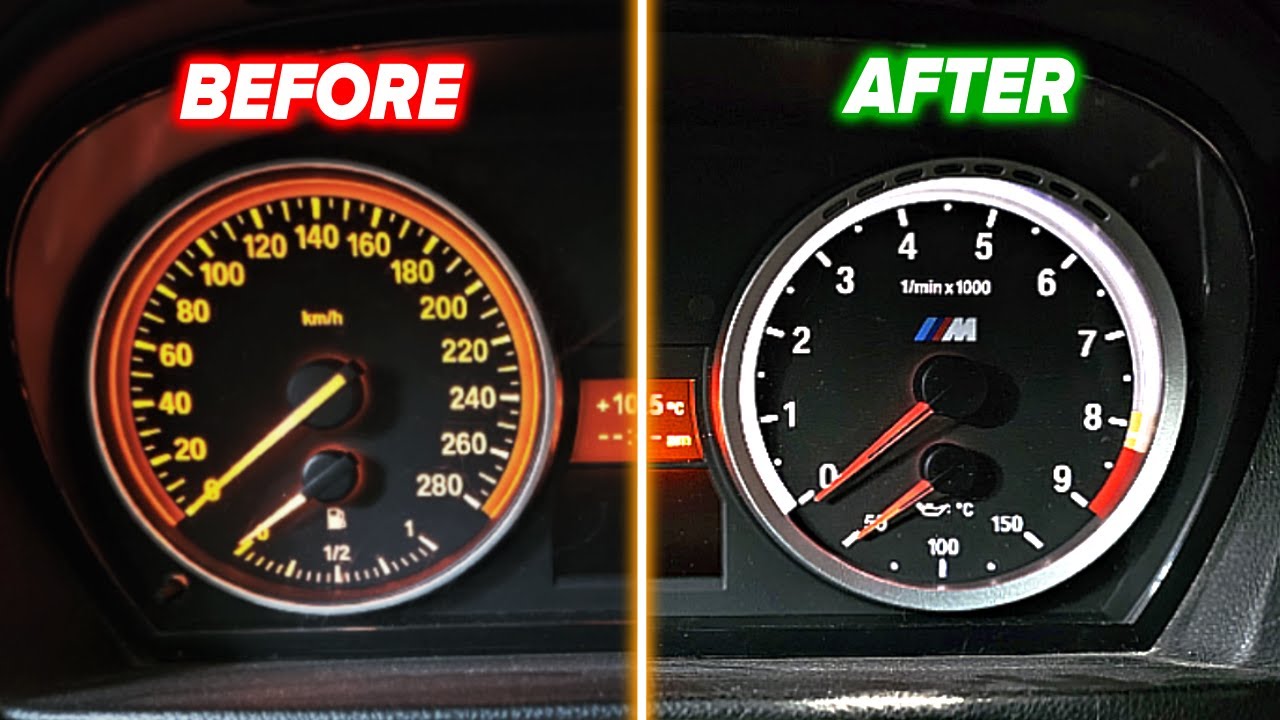 BMW E90 M3 Style Cluster Upgrade - YouTube