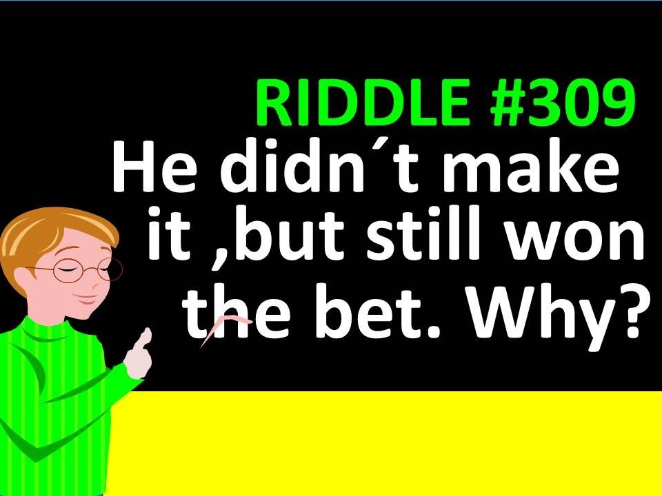 Riddle #309 -Three Chairs - YouTube
