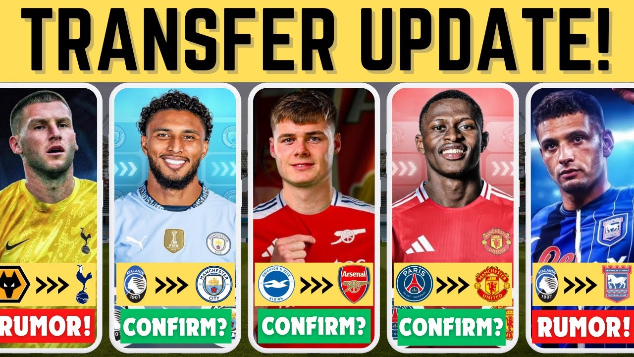 🚨 THE LATEST CONFIRMED & RUMORS TRANSFER 2025 🔥 NUNO MENDES TO MAN ...