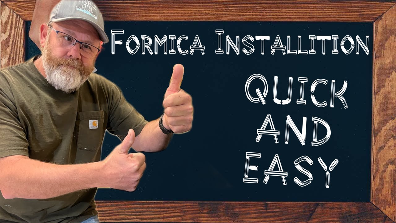 Formica Installation- The quick easy way!!! - YouTube