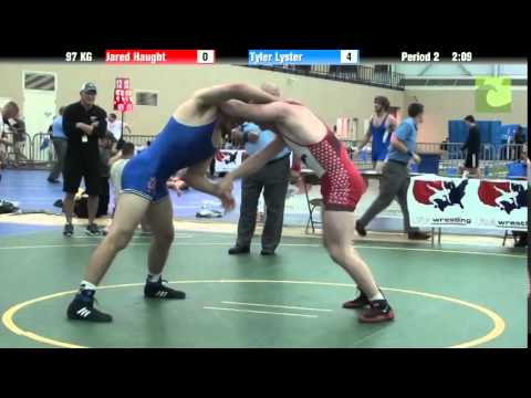 97 KG Jared Haught vs Tyler Lyster - YouTube