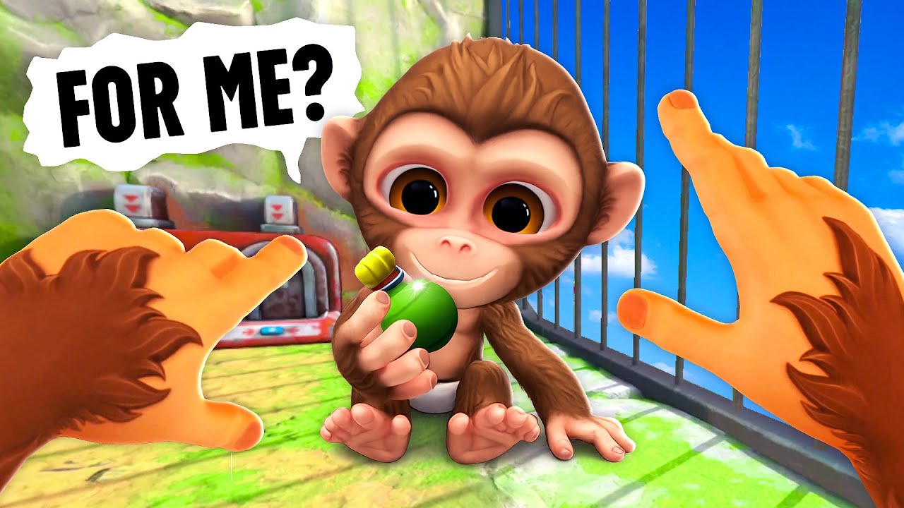 My Baby Monkey Friend can TALK? (I Am Monkey VR) - YouTube