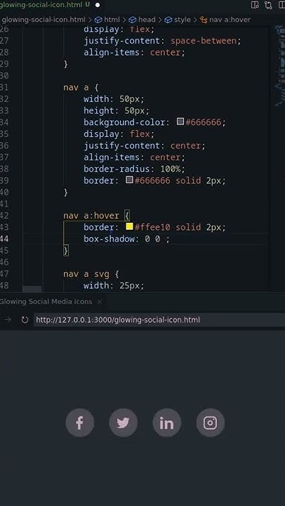How to Create Glowing Social Icons using CSS and SVG | Geekboots - YouTube