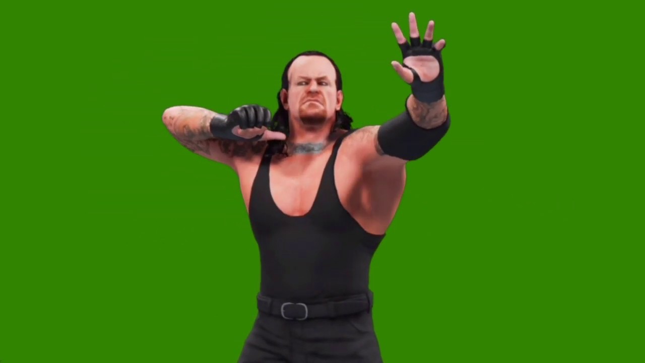 Undertaker WWE 2K19 green screen - YouTube